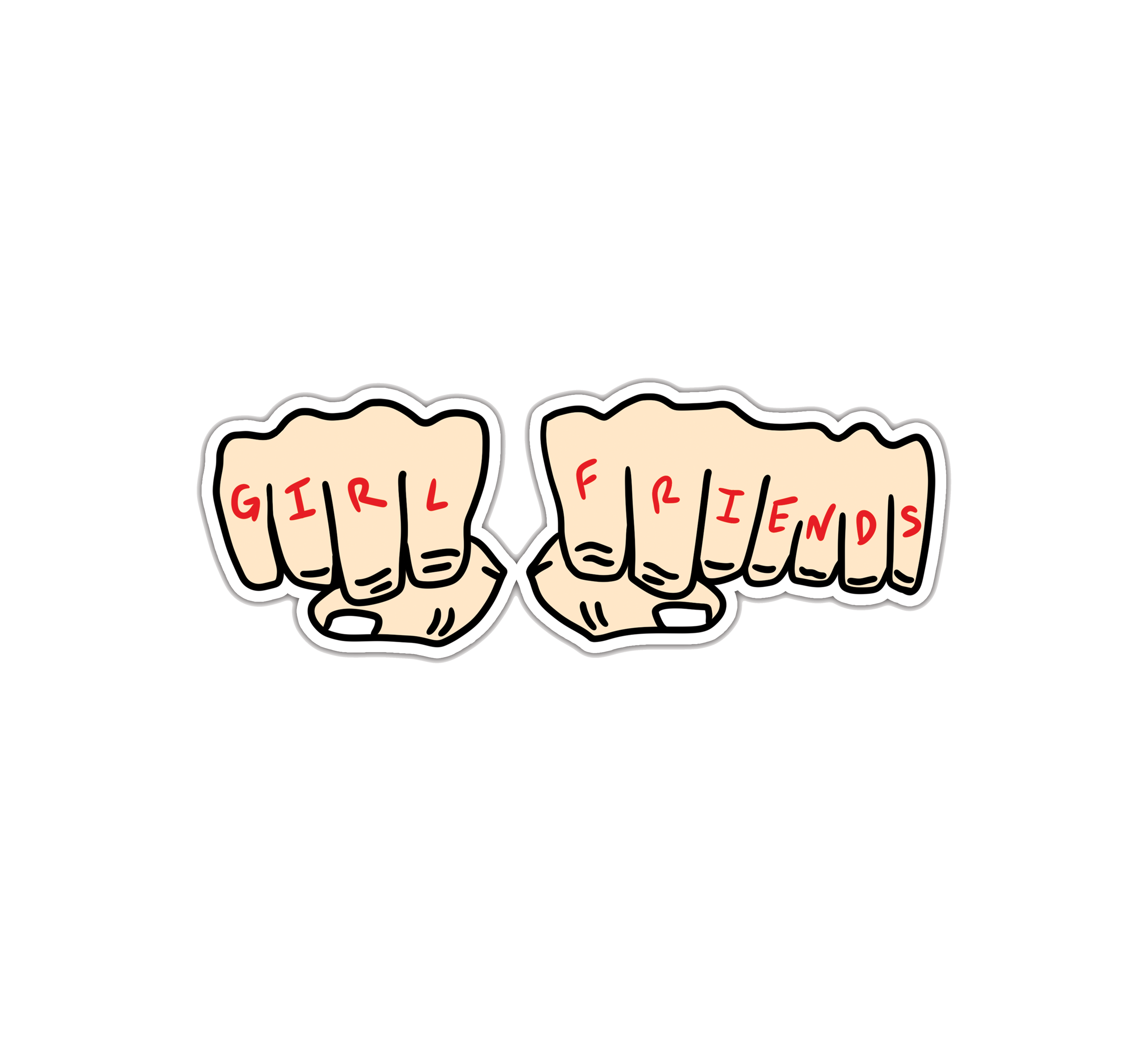 Knuckles Sticker – Girlfriends